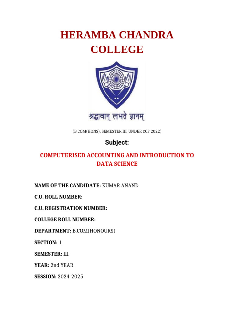 Heramba Chandra College Info Final | PDF