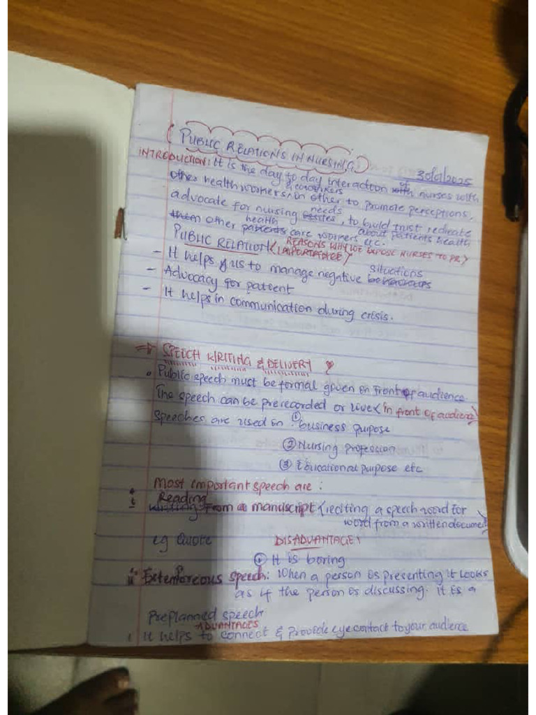 Public Relations Picture Note | PDF