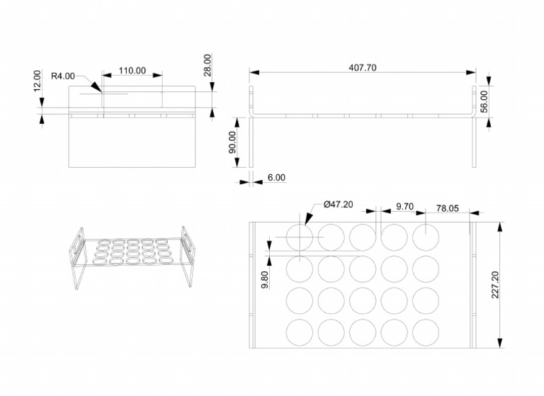 Plano de Rack de 20 Posisciones | PDF