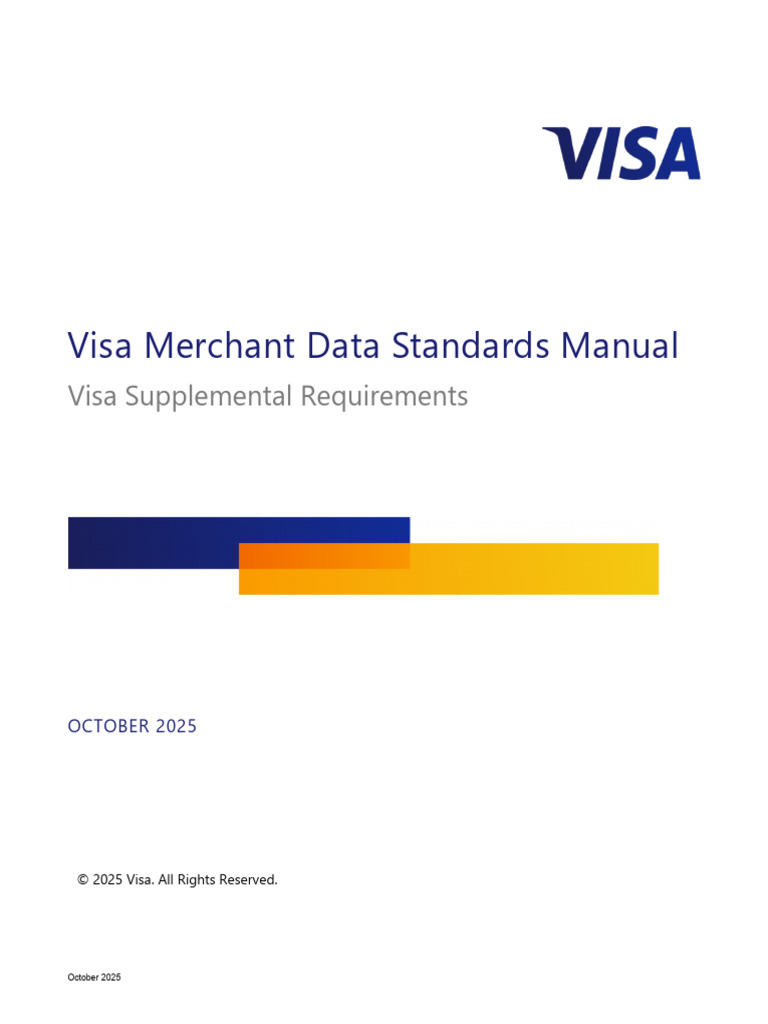 Visa Merchant Data Standards Manual | PDF | Visa Inc. | Bitcoin