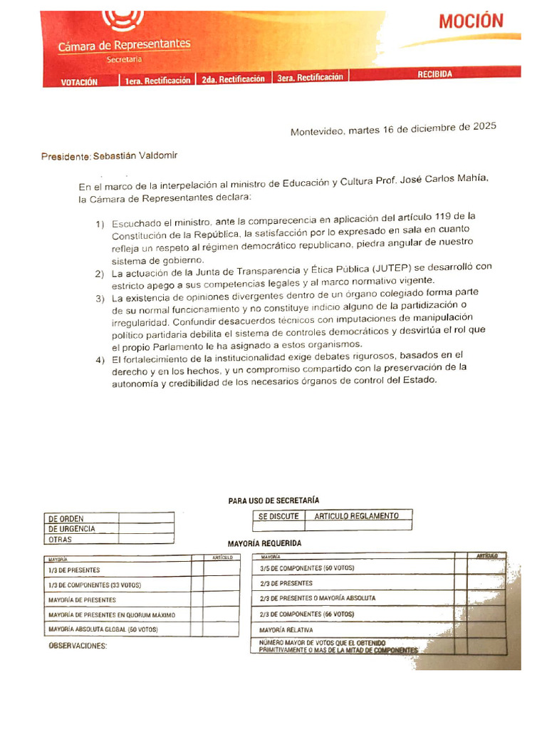 Moción FA | PDF