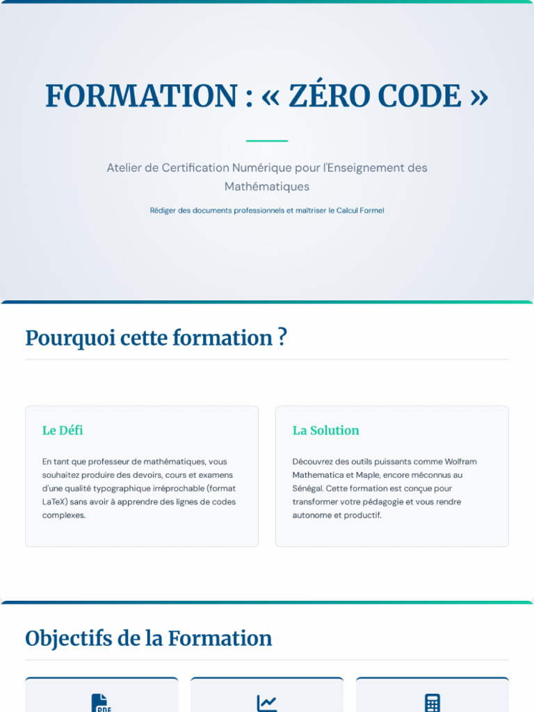 Formation ZÉRO CODE | PDF