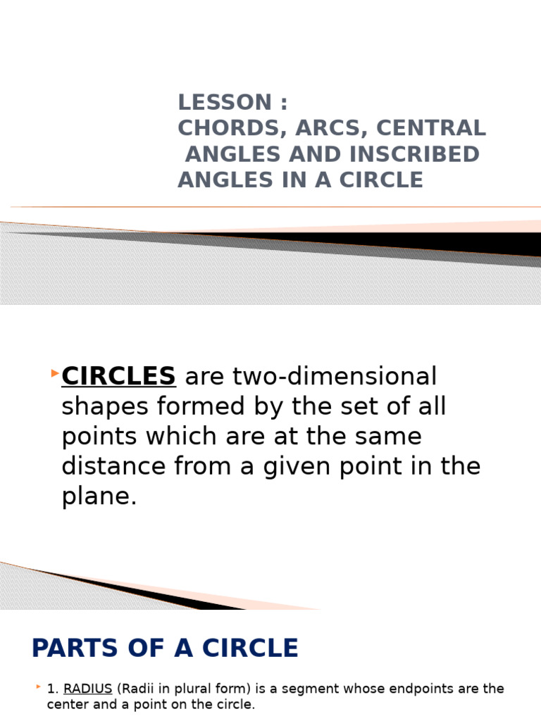 Circle Geometry: Chords and Angles | PDF | Circle | Angle
