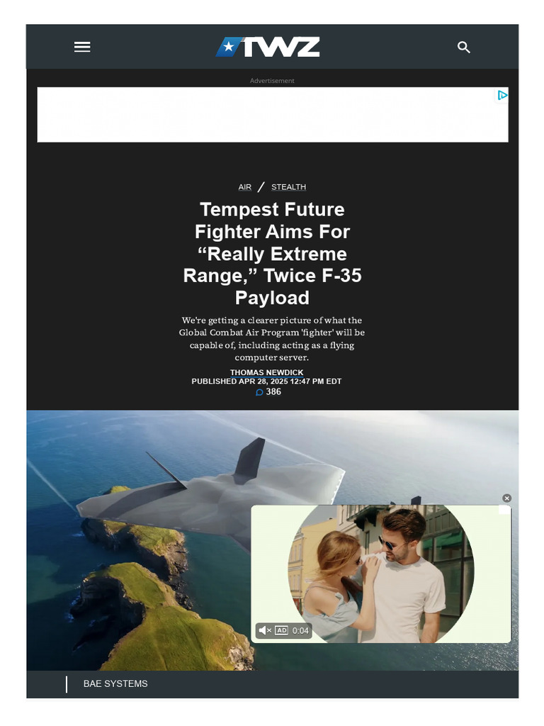 Tempest Fighter: Next-Gen Capabilities | PDF | Lockheed Martin F 35 ...