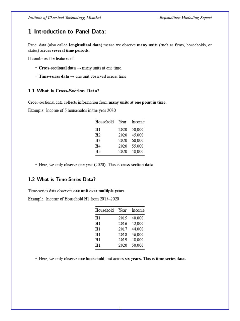Understanding Panel Data Analysis | PDF | Fixed Effects Model ...