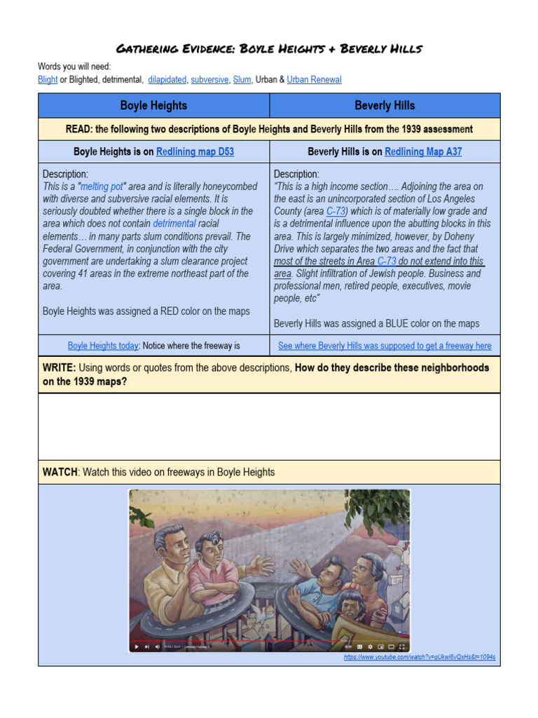 Boyle Heights vs. Beverly Hills: 1939 Assessment | PDF | Environmental ...