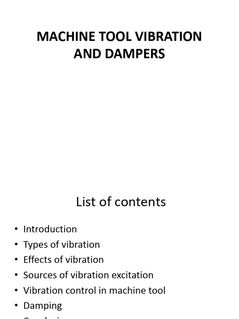 Machine Tool Vibration and Dampers Compress | PDF | Belt (Mechanical ...