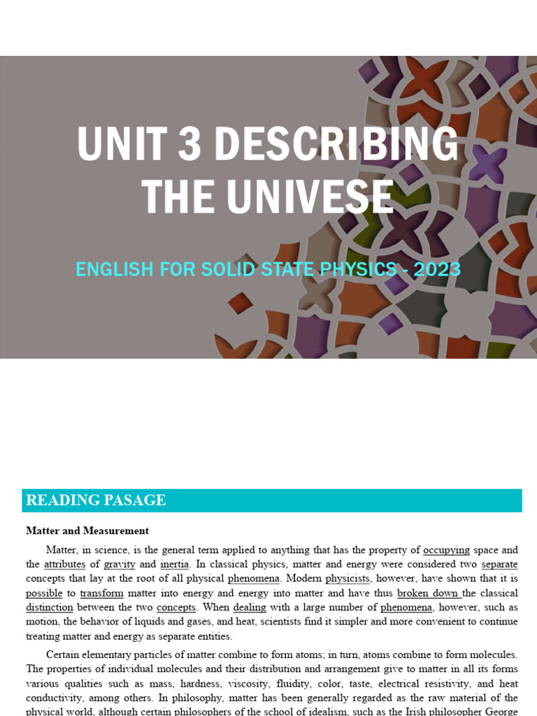 Understanding Matter and Its Properties | PDF | Matter | Stars