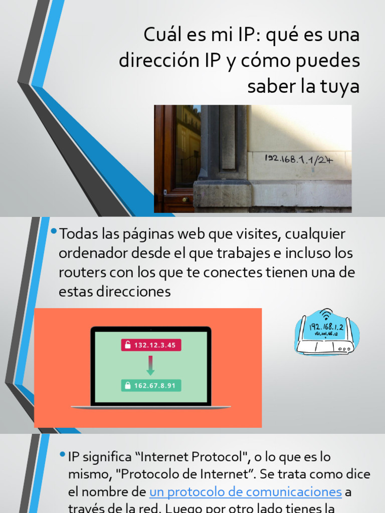 Qué es una dirección IP y su uso | PDF