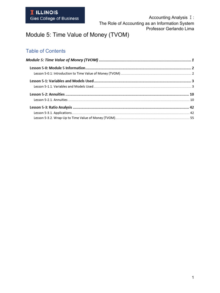 Module 5 Transcript - Accounting Analysis I - The Role of Accounting As ...