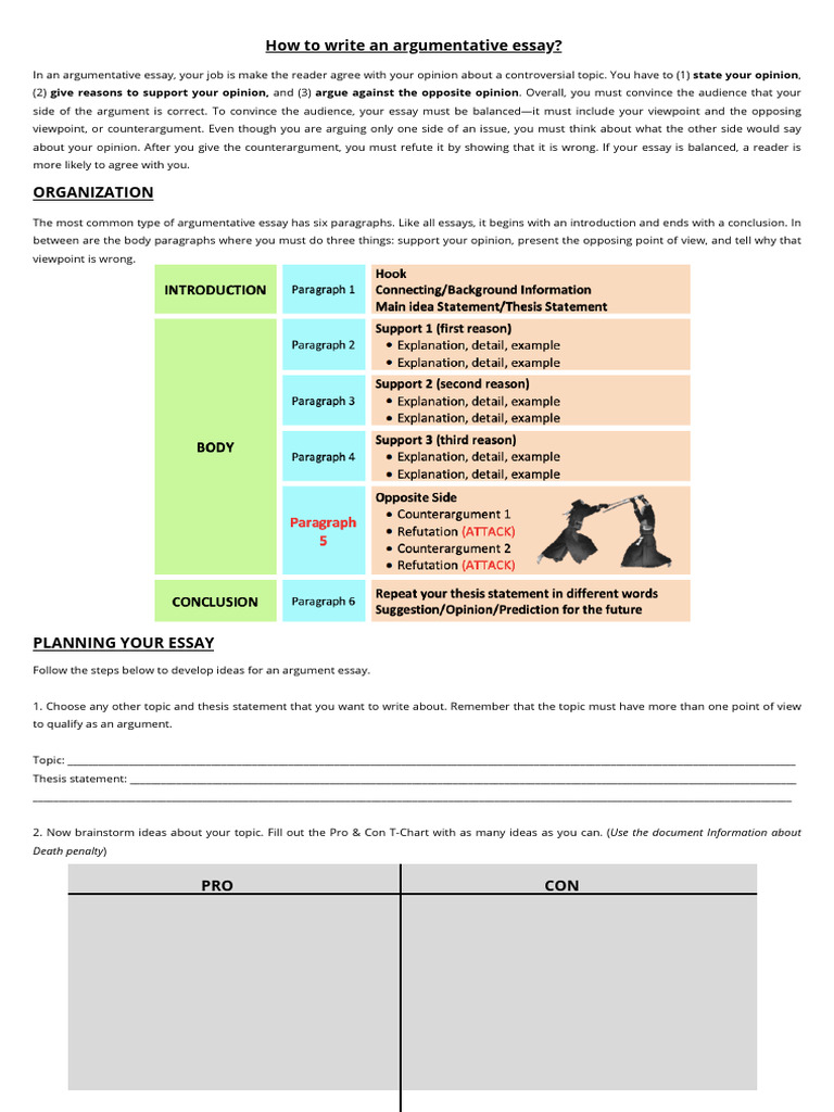 Argument Essay Guide on Death Penalty | PDF | Capital Punishment | Crimes