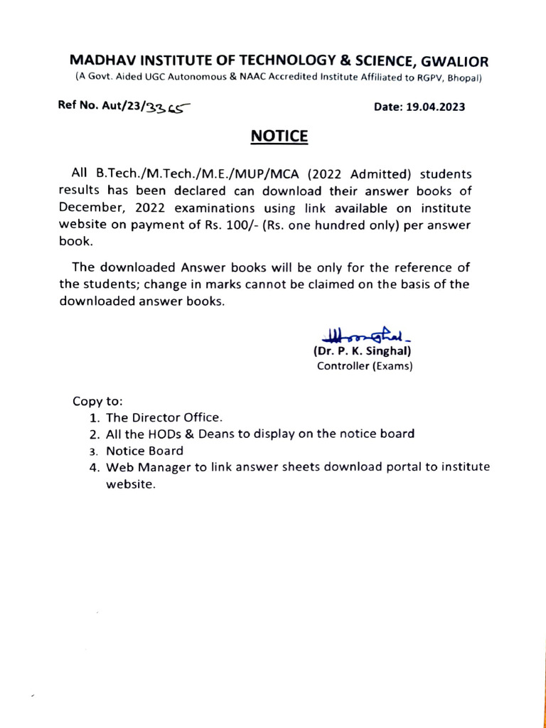 Answer Book Downloading First Year Dec. 2022 (1) | PDF