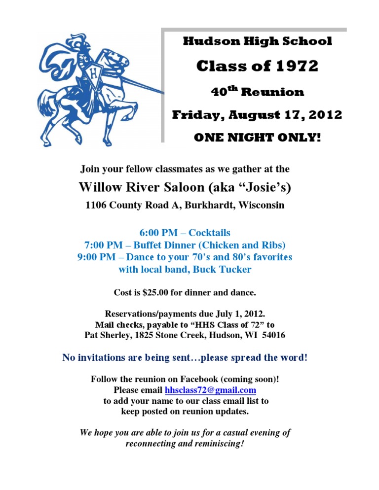 HHS Class of '72 Reunion | PDF