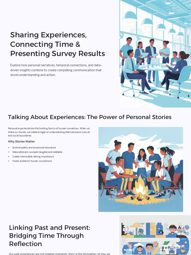 Sharing Experiences Connecting Time and Presenting Survey Results | PDF ...