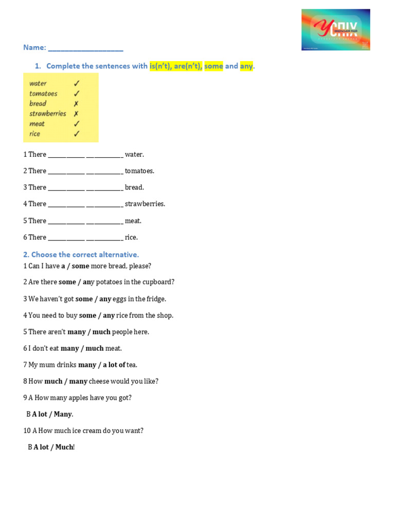 English Exercises | PDF