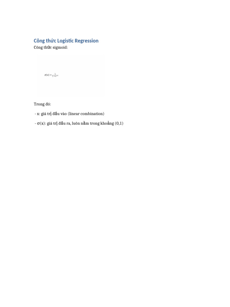 Sigmoid Formula | PDF
