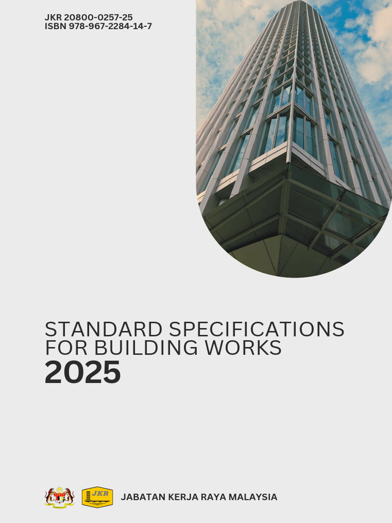 JKR Standard Specification 2025 | PDF | Specification (Technical ...