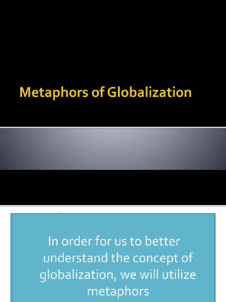 Metaphors of Globalization | PDF