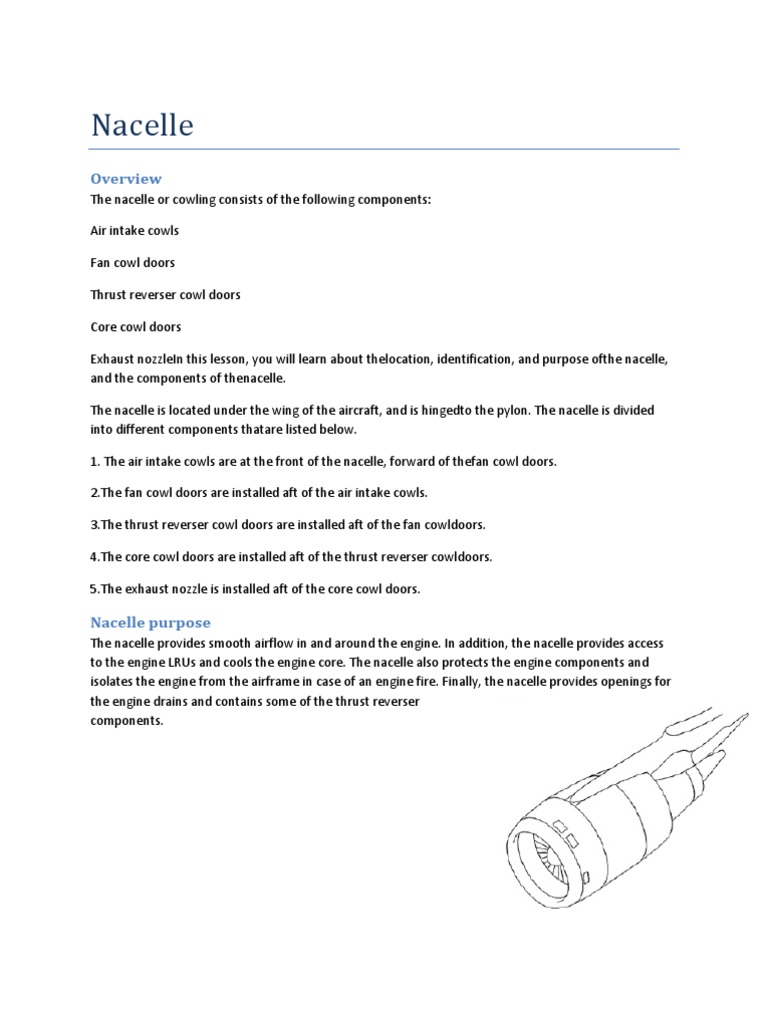 Nacelle | PDF | Mechanical Fan | Thrust