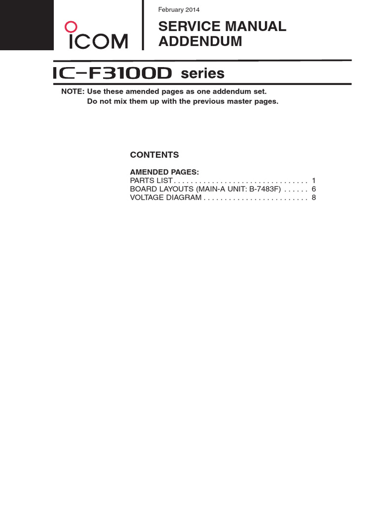 IC-F3100D_SM_5 | PDF | Computer Programming | Computer Standards