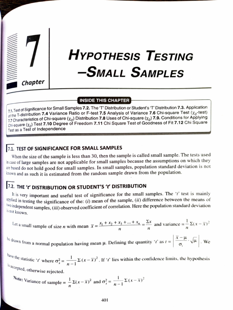 Student's T - Test | PDF