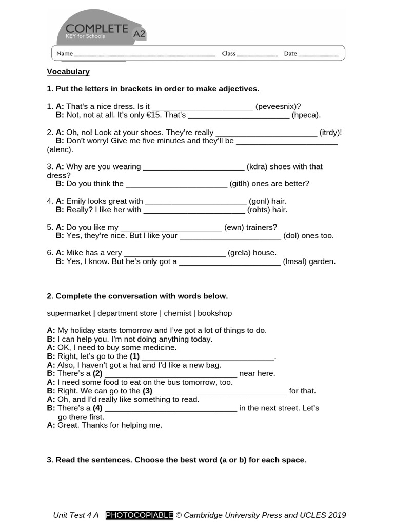 test unit 4 | PDF