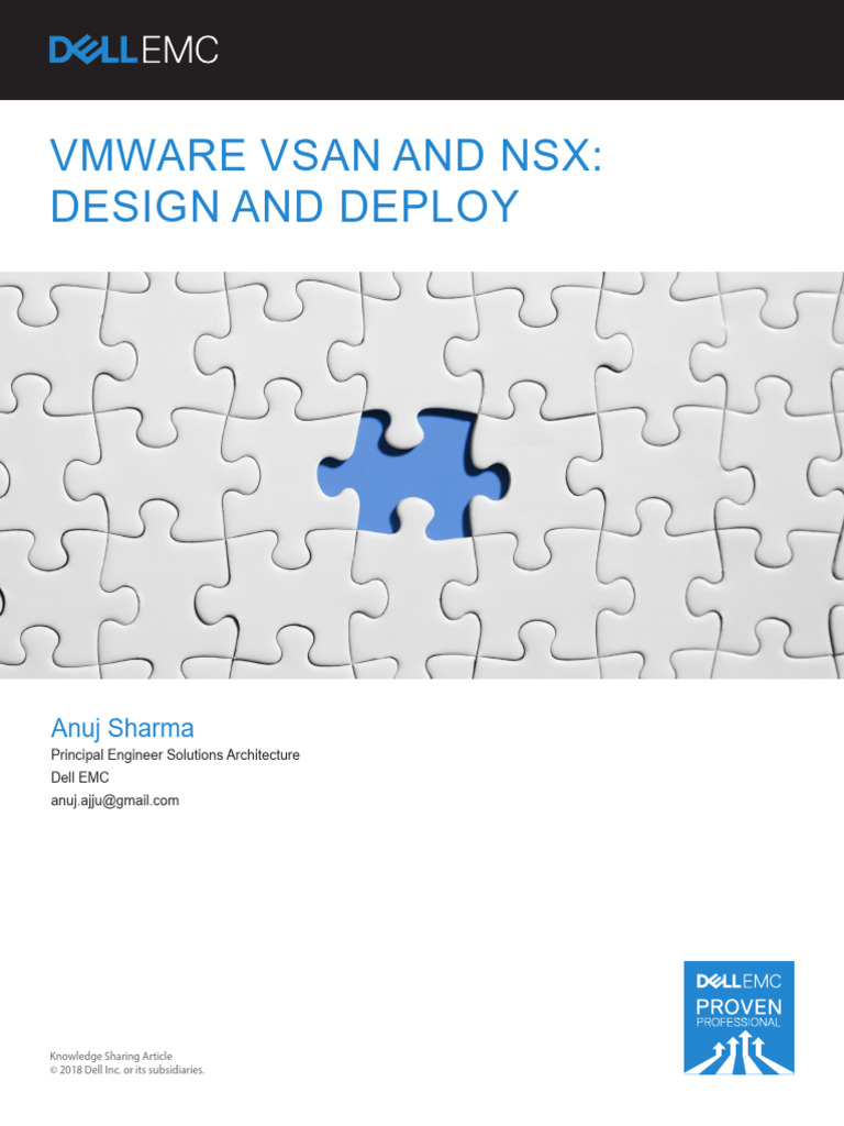 VMware vSAN and NSX Design Guide | PDF | Solid State Drive | V Mware
