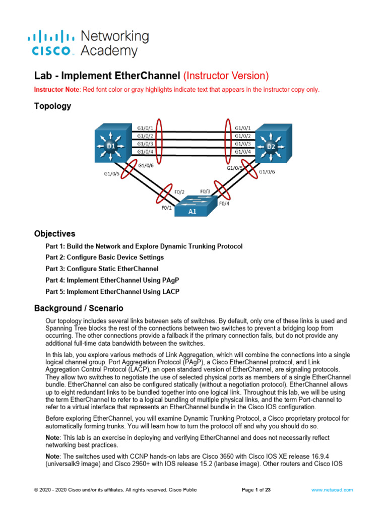 Implement EtherChannel | PDF | Computer Science | Internet Standards