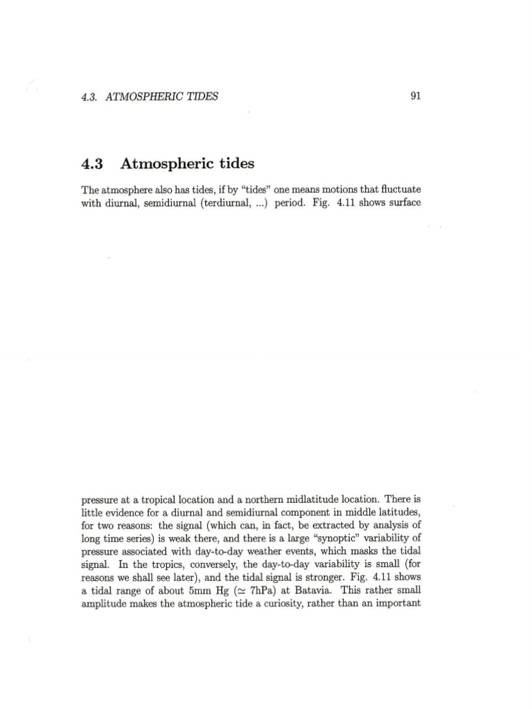 Atmospheric Tides | PDF
