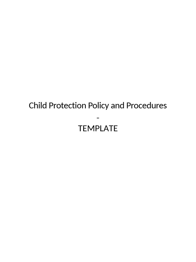 Child Protection Policy Overview | PDF | Child Protection | Child Abuse