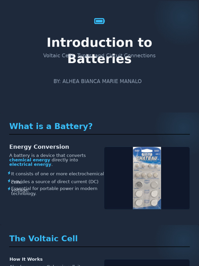 Understanding Battery Types and Connections | PDF | Rechargeable ...