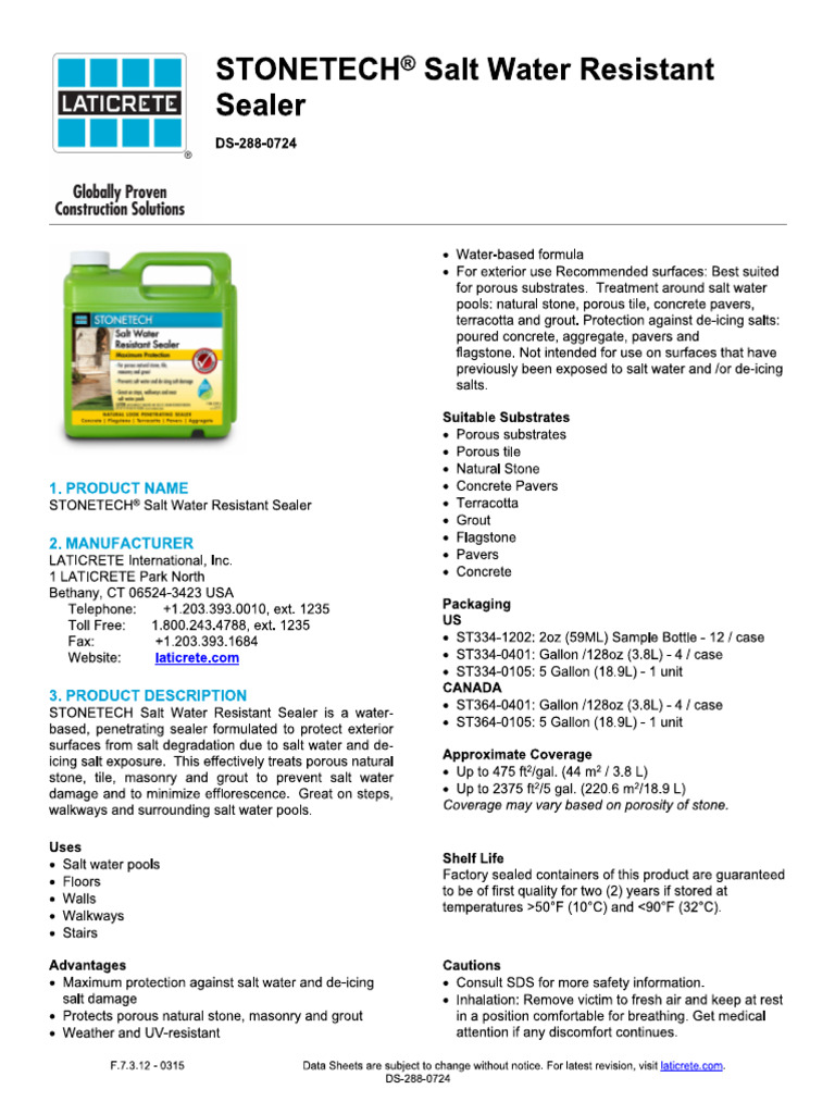 Salt Water Resistant Sealer - USA | PDF