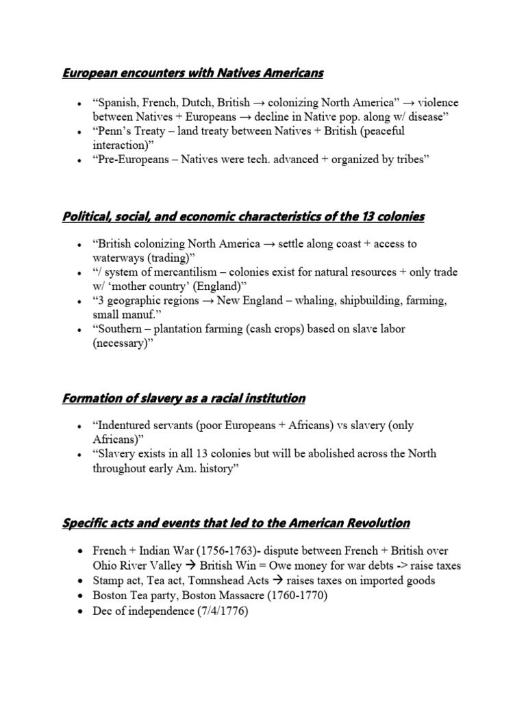 Key Events and or Defining Characteristics | PDF