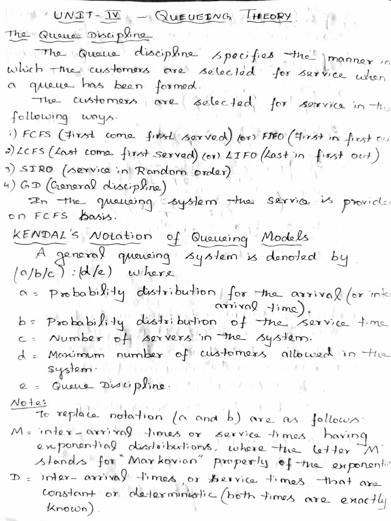 Queuing Theory Pdf