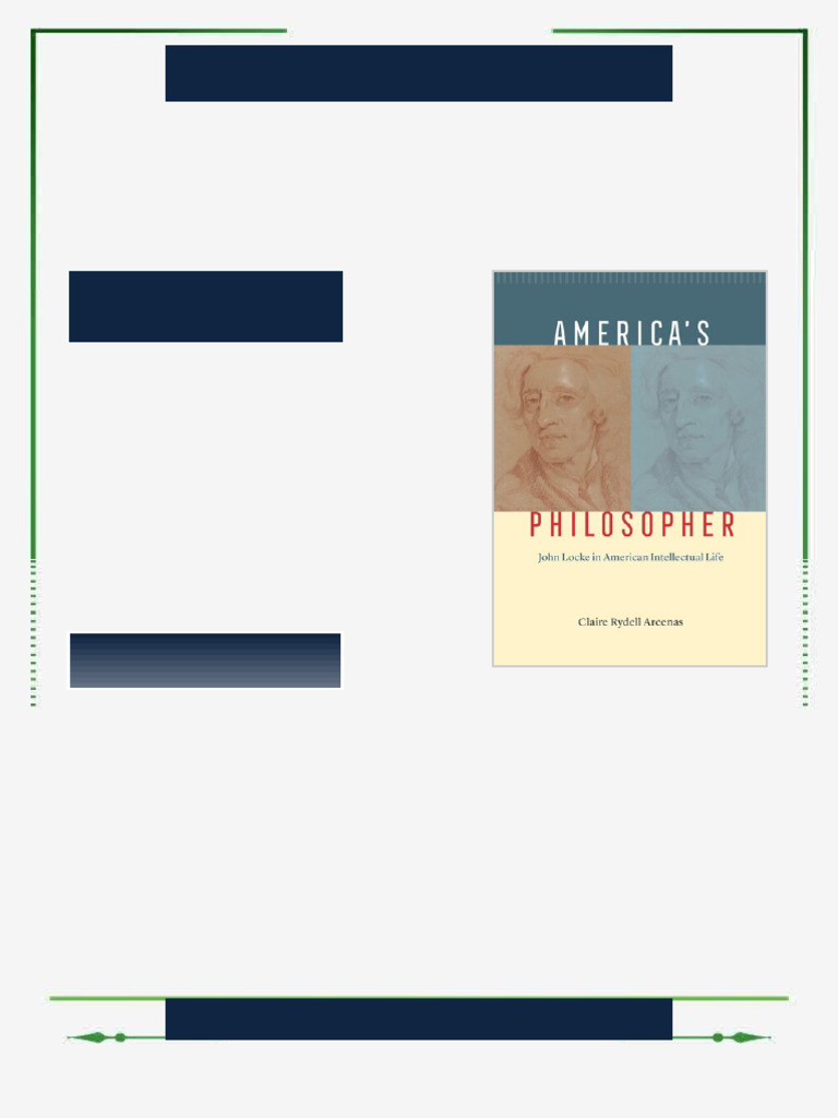 America's Philosopher: John Locke in American Intellectual Life Claire ...