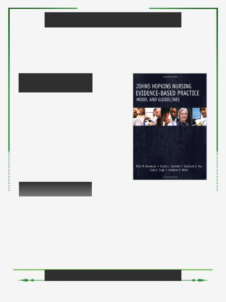 Johns Hopkins Nursing Evidence Based Practice Model And Guidelines 1st ...