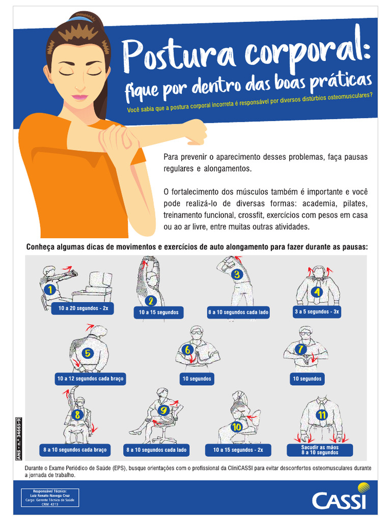 Postura Corporal Cartaz | PDF