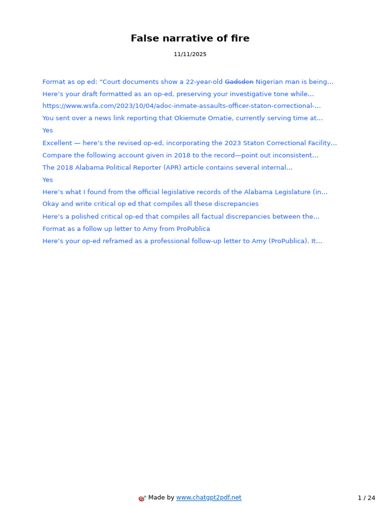 Discrepancies in Etowah Jail Fire Case | PDF | Prison | Emigration ...
