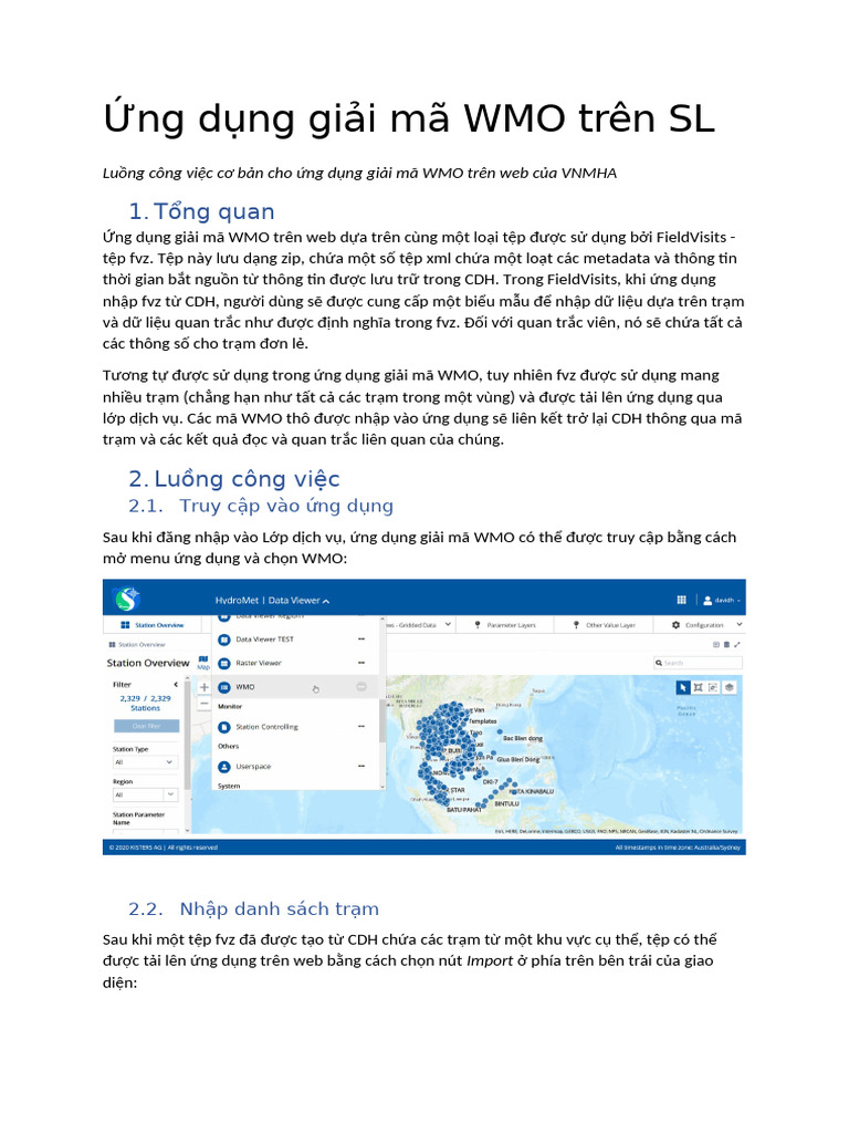 WMO PortalApplication v1 VIE | PDF