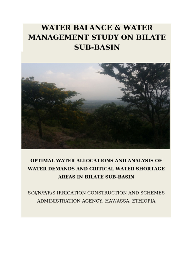 Water Balance - Inception Report | PDF | Water Resources | Water Scarcity