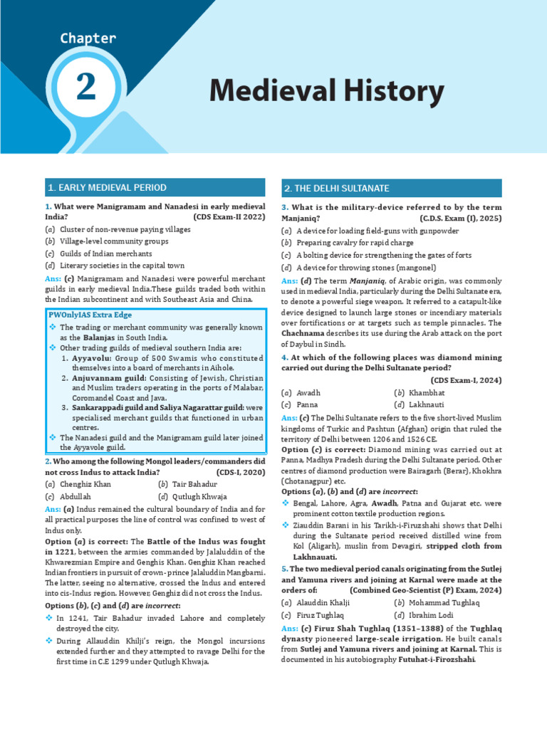Merchant Guilds in Medieval India | PDF | Mughal Empire