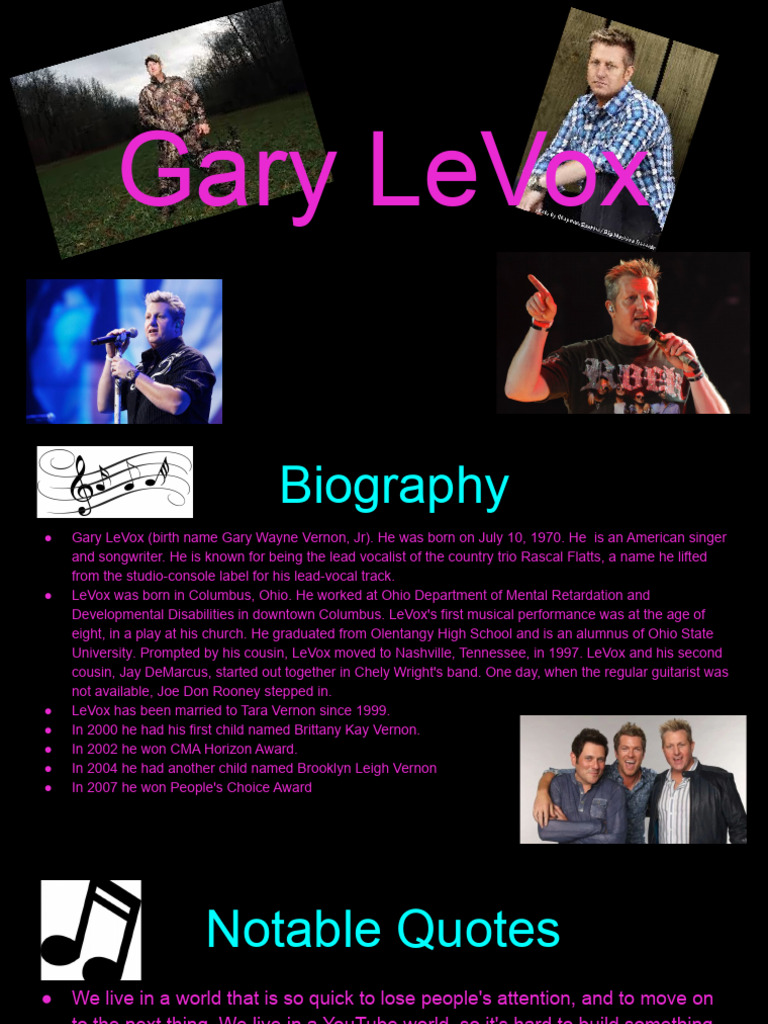 Final Presentation - Gary LeVox | PDF