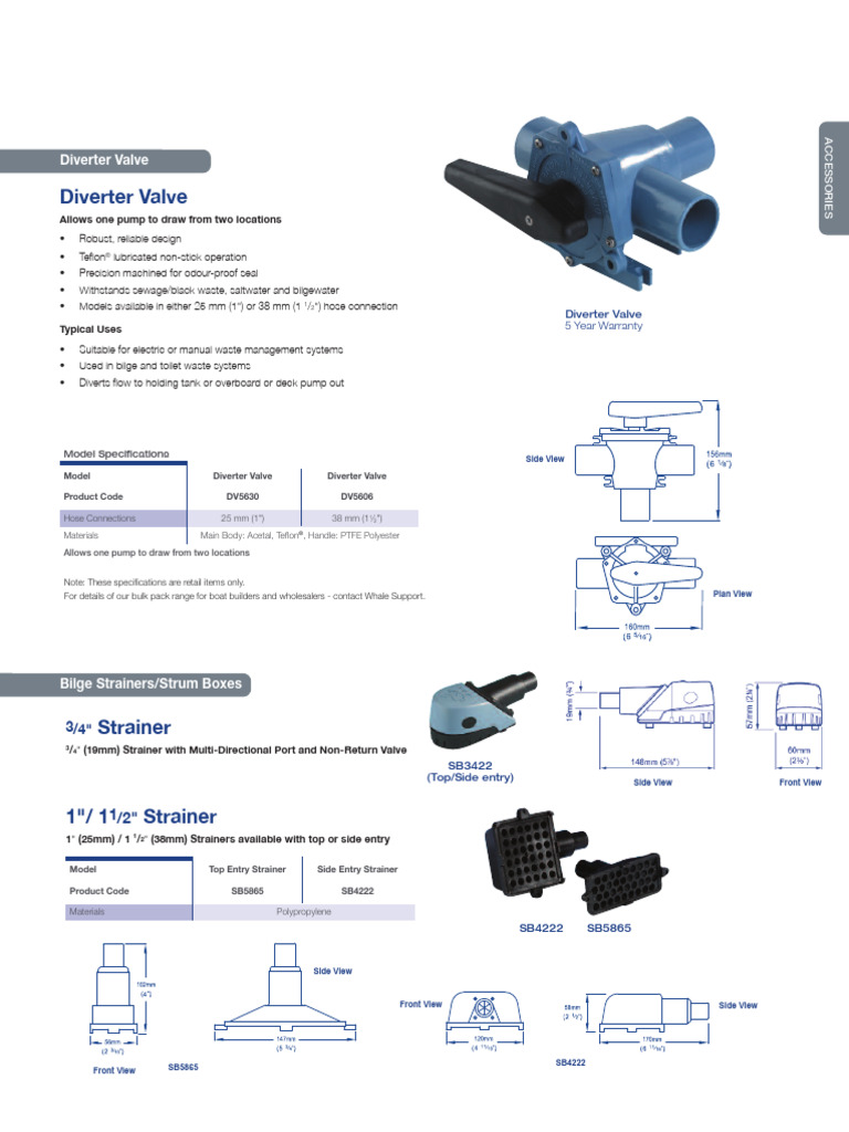 Accessories-BilgeStrainers _ (Whale Strum Box) | PDF | Valve ...