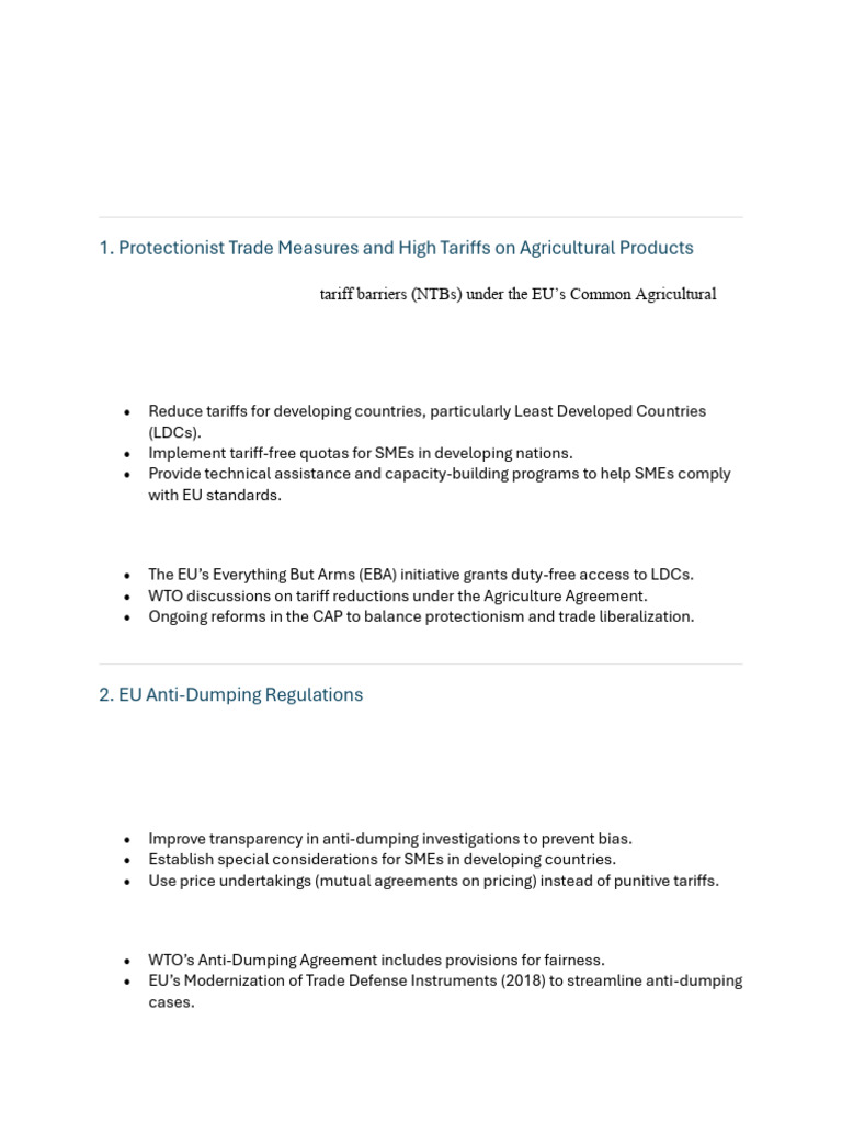 Arguments against protectionist trade measures | PDF | World Trade ...