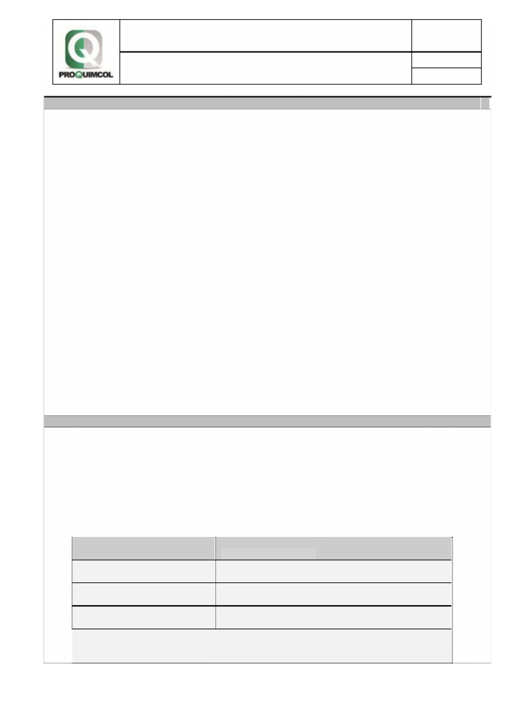 Ficha de Seguridad Desmoldeante W30 | PDF