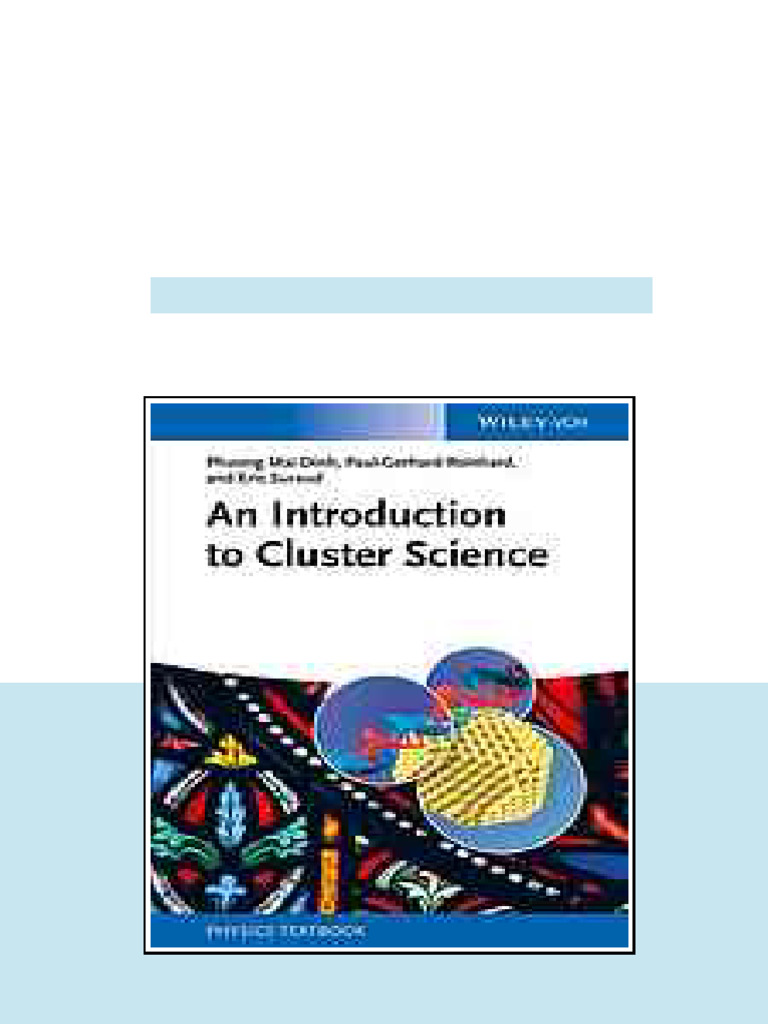 An Introduction To Cluster Science Duraud Eric Mai Dinh Phuong Reinhard ...