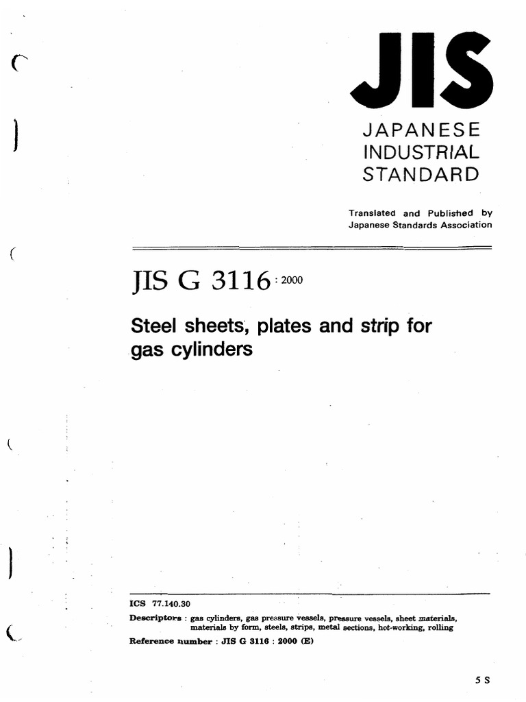 Jis G 3116 - 2000 | PDF
