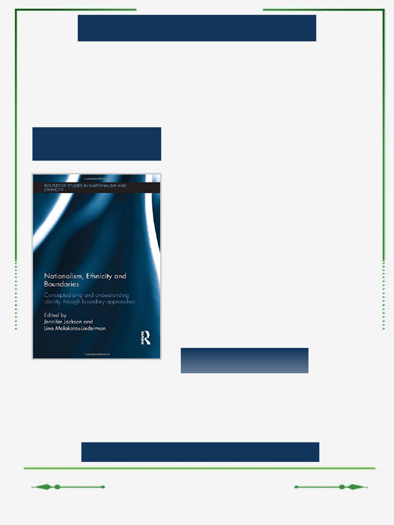 Nationalism Ethnicity and Boundaries Conceptualising and understanding ...