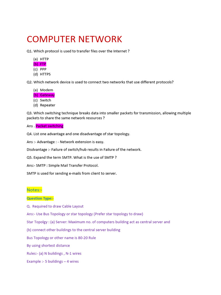 Computer Network | PDF | Computer Network | World Wide Web