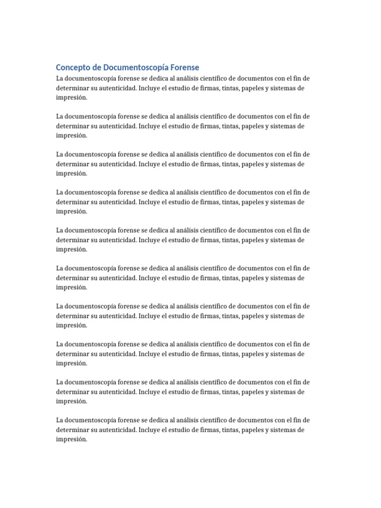 Documentoscopía Forense: Autenticidad y Fraude | PDF | Grafología